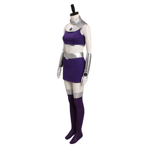 Teen Titans Starfire Cosplay Costume Dress Outfits Halloween Carnival ...