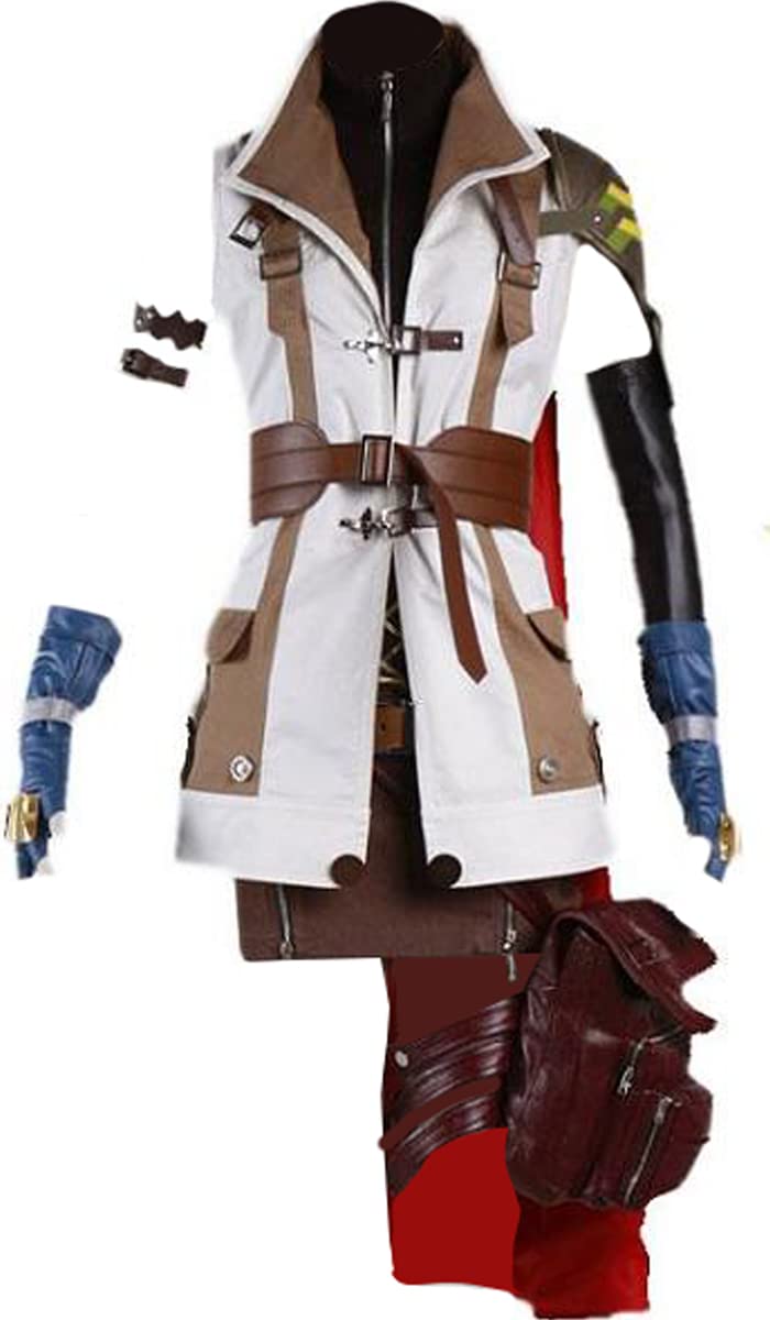 Final Fantasy XIII Lightning Female Uniform Combat Suit Cosplay Costume ...