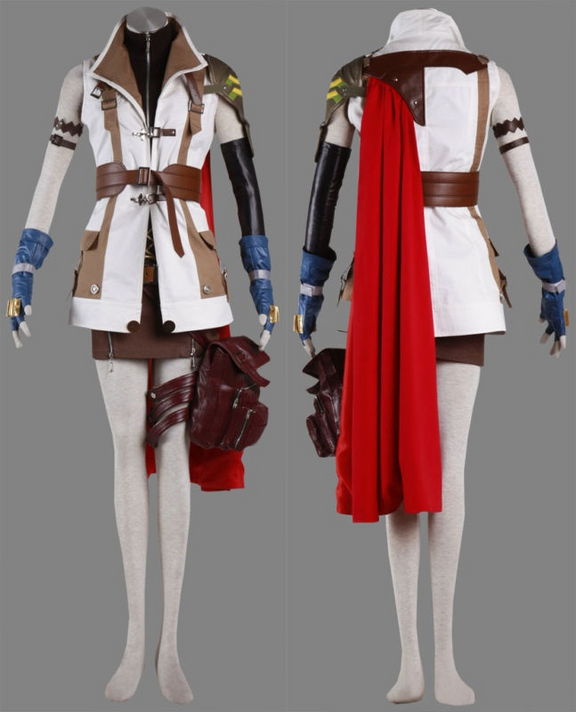 Final Fantasy XIII Lightning Female Uniform Combat Suit Cosplay Costume ...